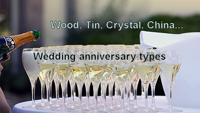A List | Wedding Anniversary Types
